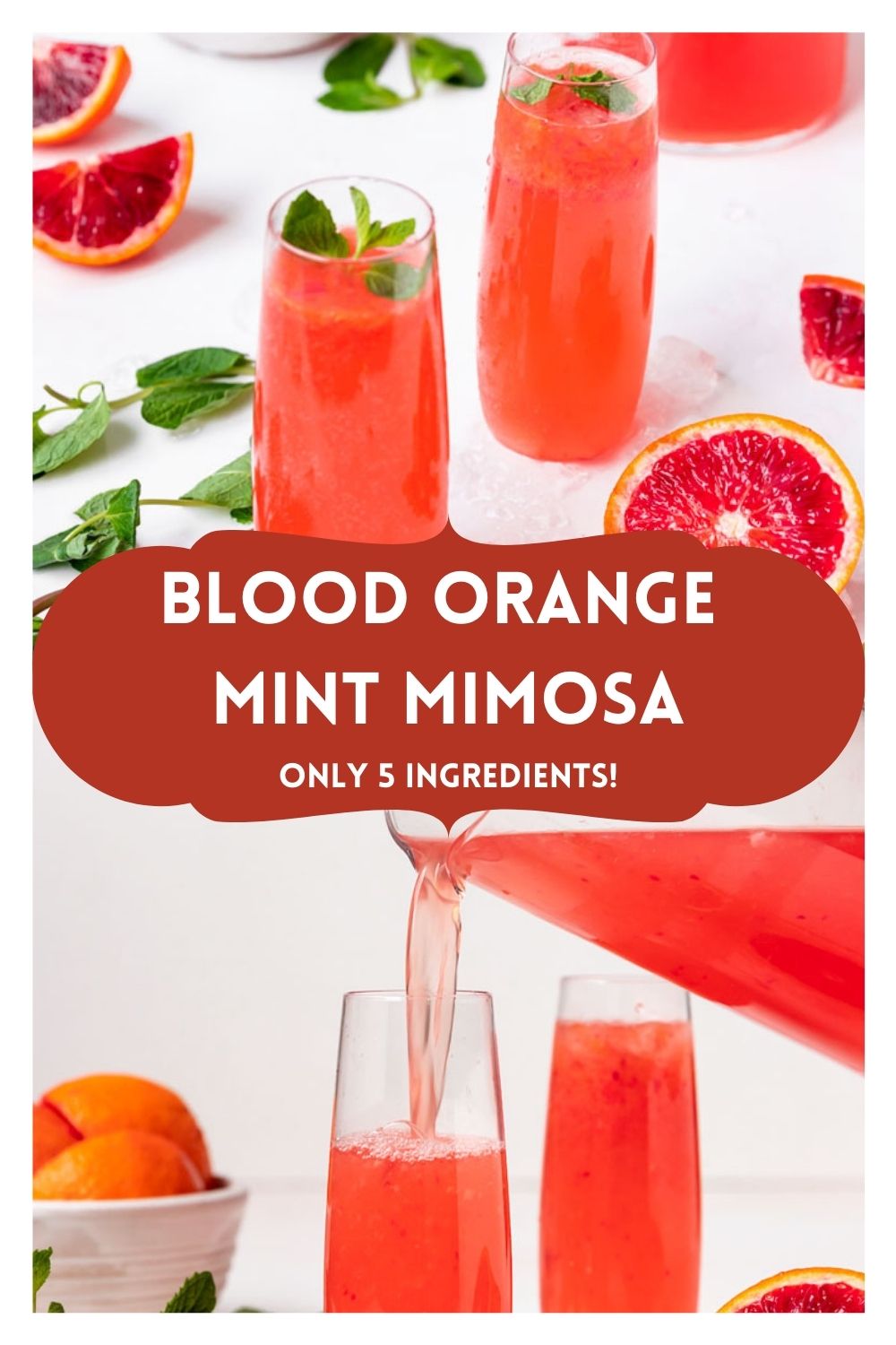 Blood Orange Mint Mimosas - ShortGirlTallOrder