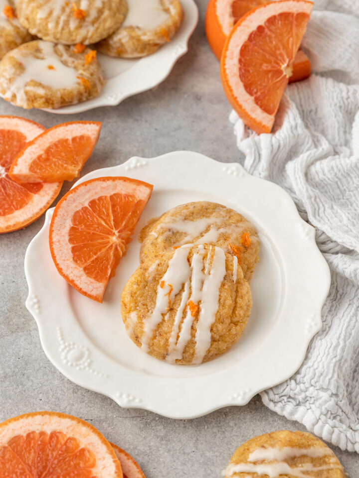Vegan Grapefruit Sugar Cookies - ShortGirlTallOrder