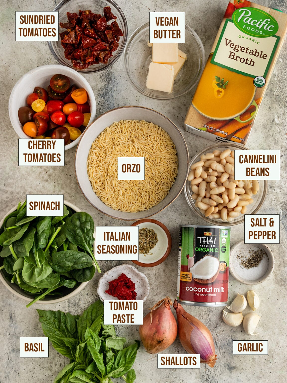 Creamy Vegan Tuscan Orzo - ShortGirlTallOrder