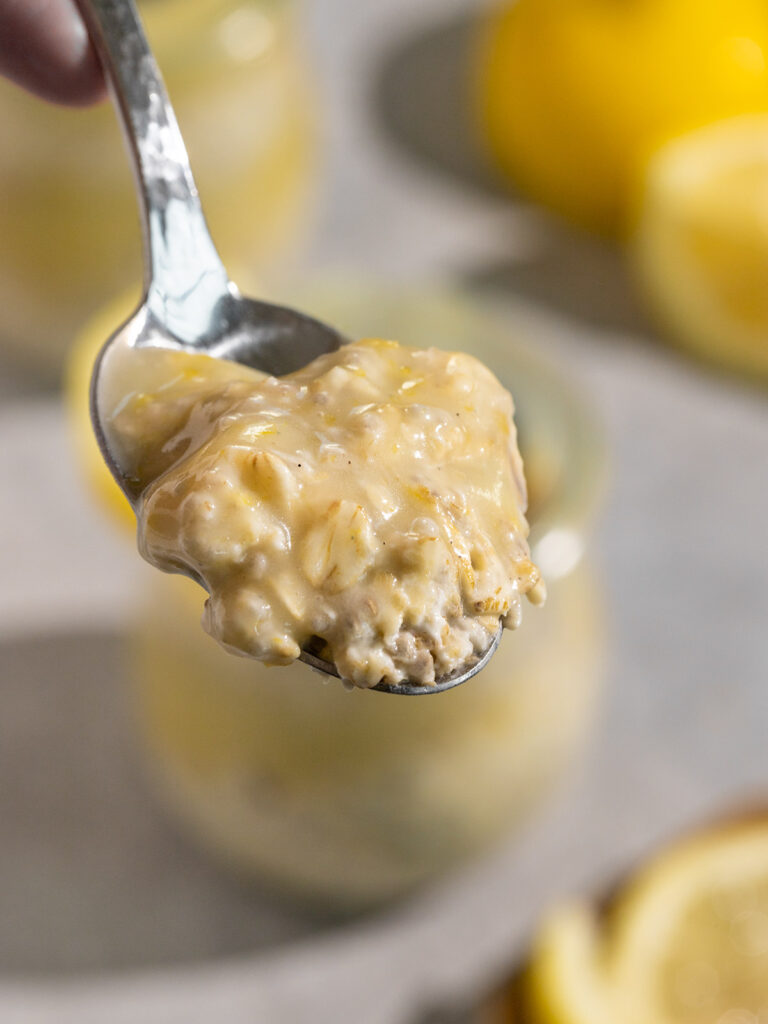 Lemon Curd Overnight Oats - ShortGirlTallOrder
