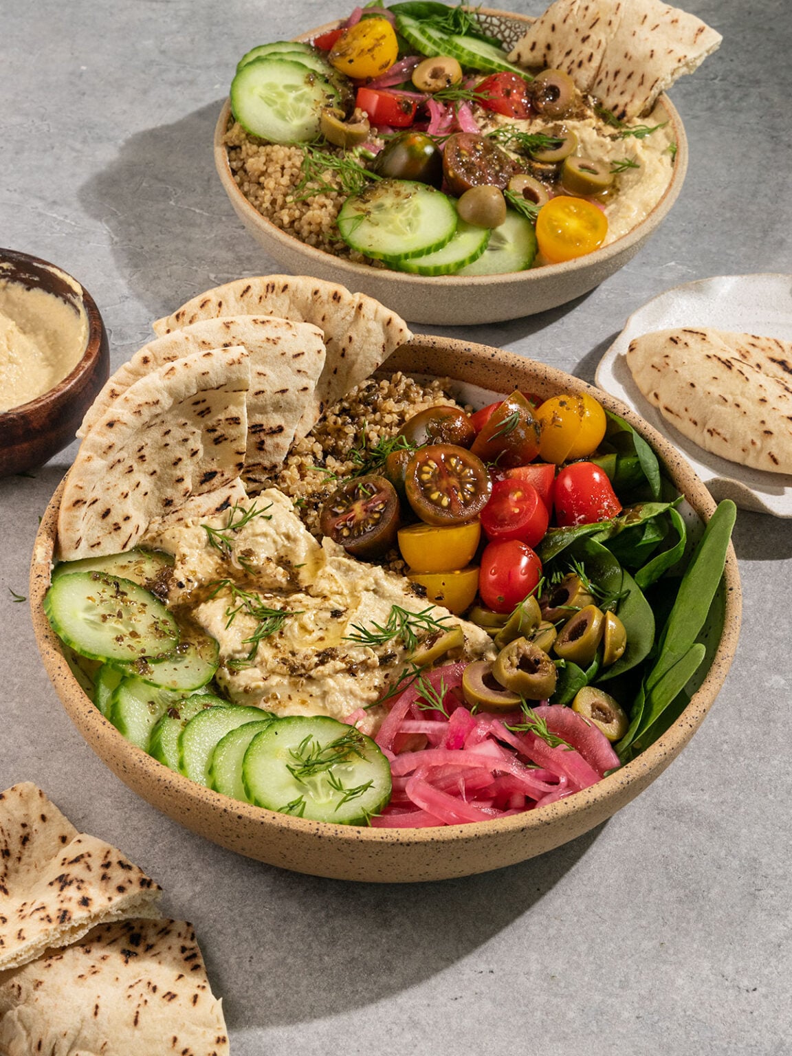 Mediterranean Hummus Bowls - ShortGirlTallOrder