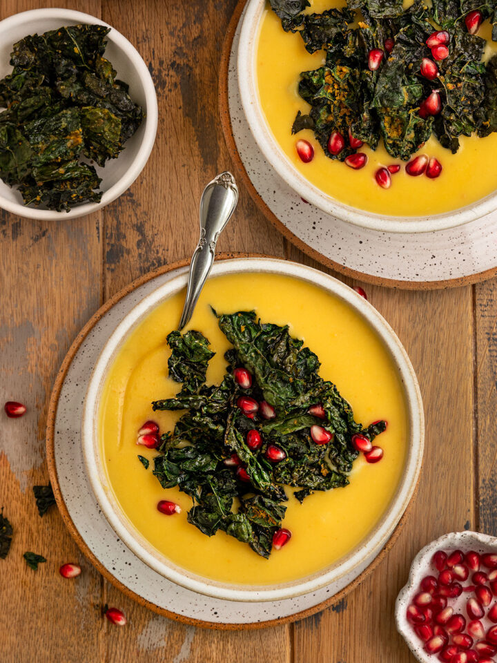 Vegan Sweet Dumpling Squash Soup - ShortGirlTallOrder